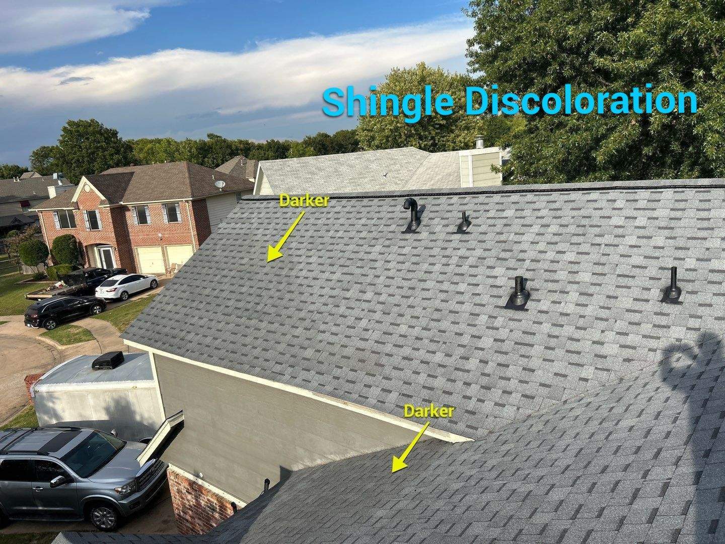 Discolored Shingles – Roofing Company Owasso | Dun-Rite Roofing, Inc.